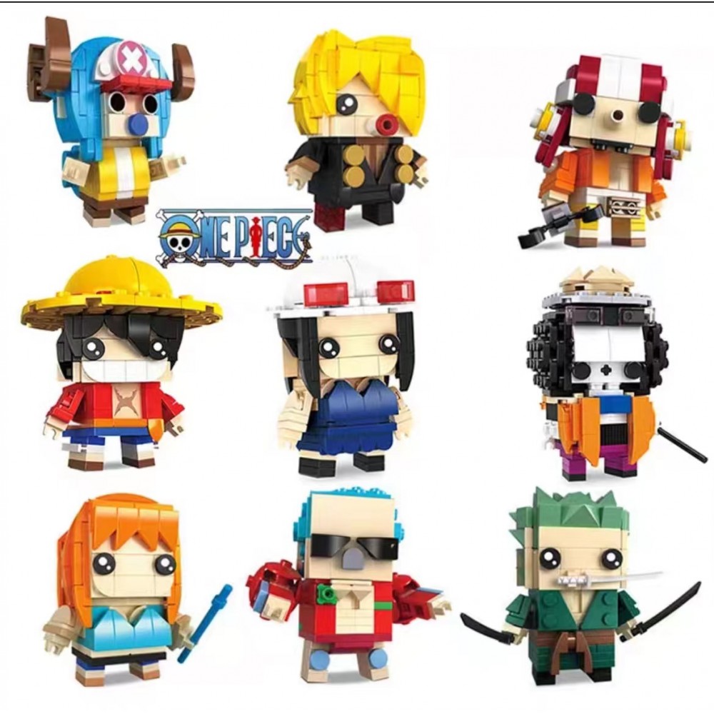 ONE PIECE Building Blocks Toy Set of 9