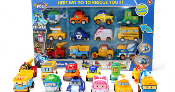 Robocar Poli Metal Toy Car Sets 12packs