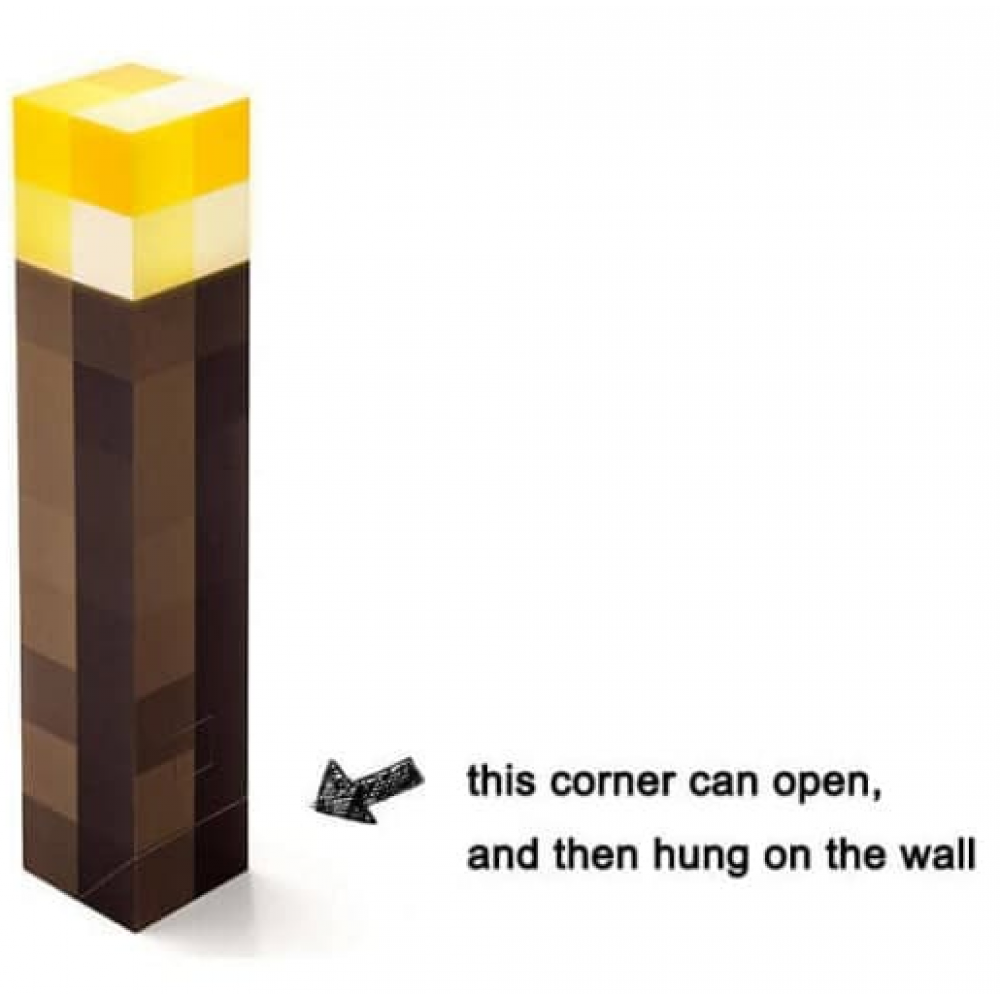 Minecraft Torch LED Minecraft Light Up Torch Flashlight